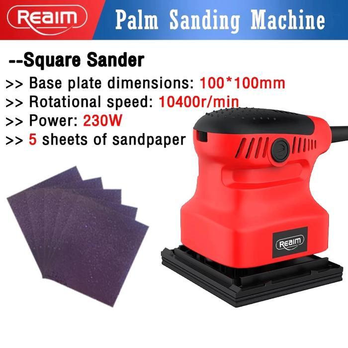 Jual REAIM Mesin Amplas Kayu 230W Listrik Motor Tembaga / Poles Kayu ...