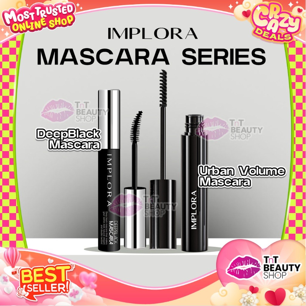 Jual IMPLORA Mascara Urban Volume & Deep Black Mascara | TnT Beauty ...