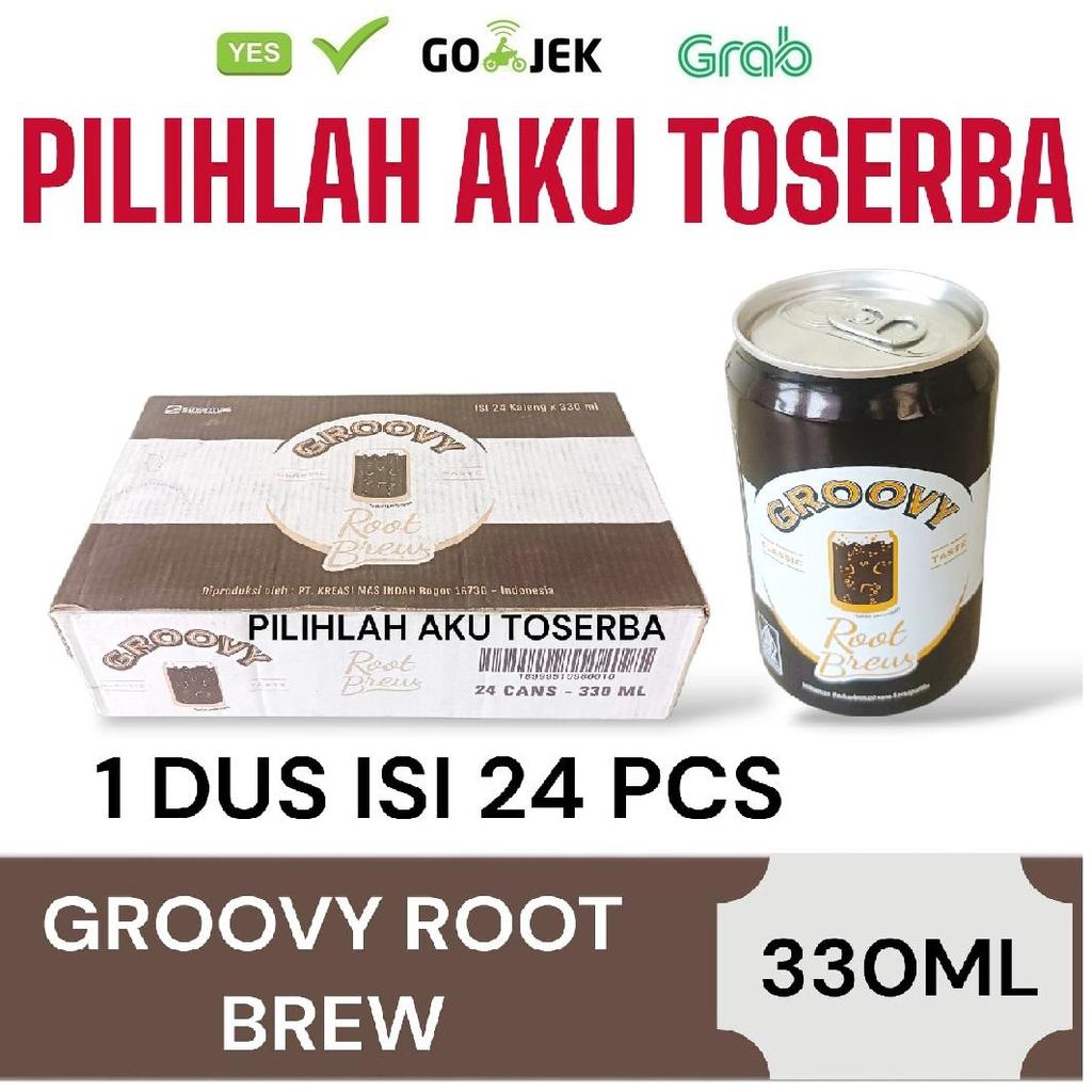 Jual Groovy Root Brew ( Root Beer ) 330 ml kemasan kaleng - ( HARGA 1 ...