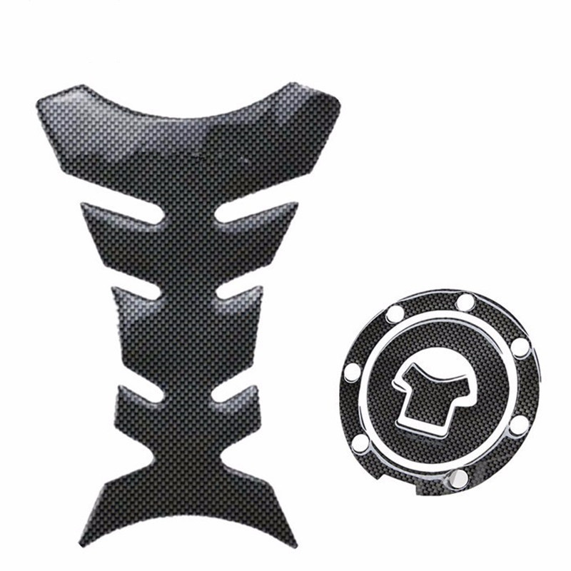 Jual Motorcycle Racing Carbon Fiber Gas Oil Cap Cover Tank Pad ...