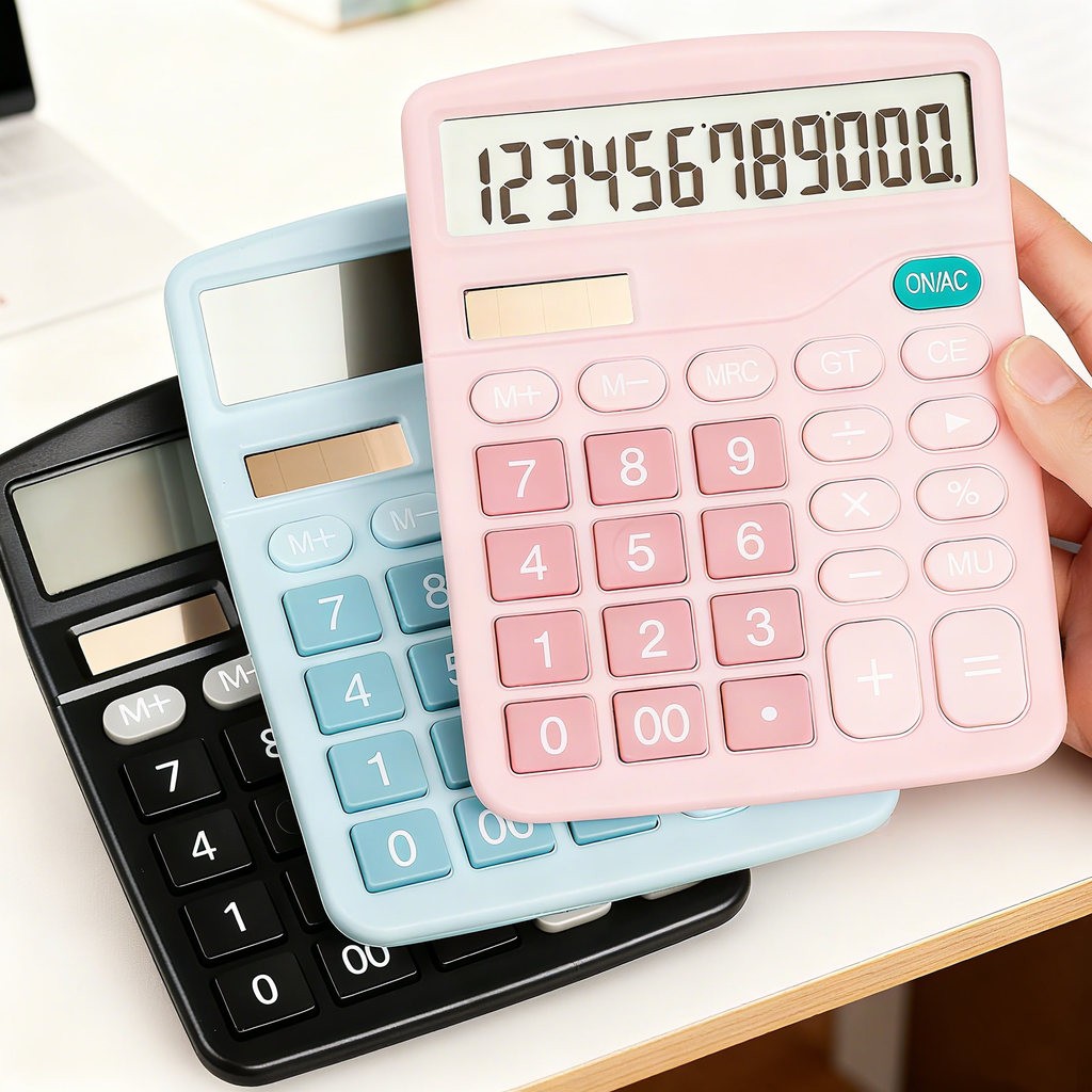 Jual Kalkulator Dual Power Baterai & Surya, Tampilan LCD 12 Digit Besar ...