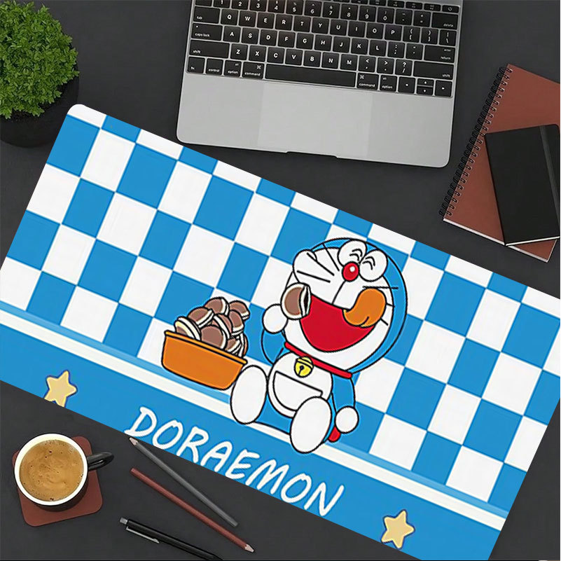 Jual Doraemon Cartoon Illustration Gaming Mousepad Anti-Slip Surface ...
