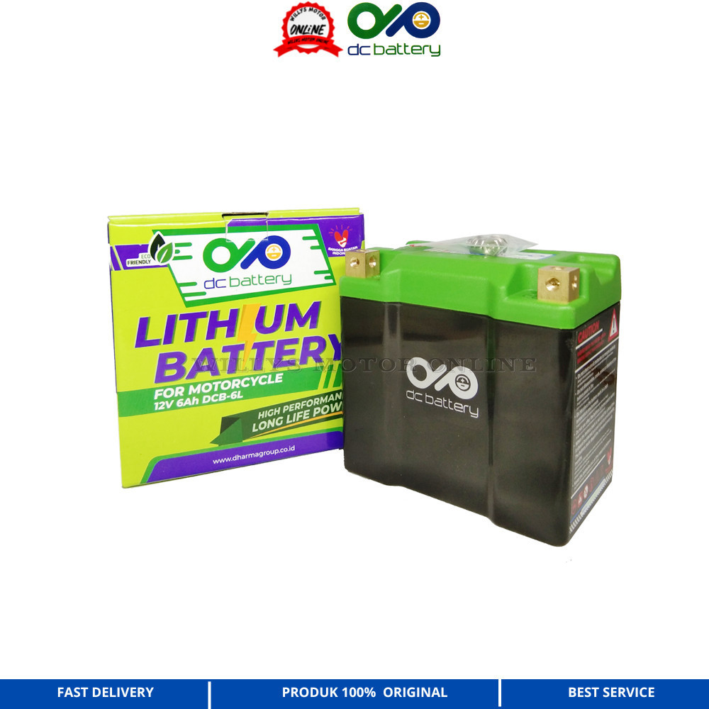 Jual AKI GTZ6V LITHIUM DC BATTERY 12V 6Ah DCB-6L Aki Lithium Vario 125 ...