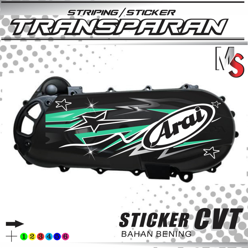 Jual cod / Stiker Transparan UV Awet Tahan Kimia All Motor || Stiker ...