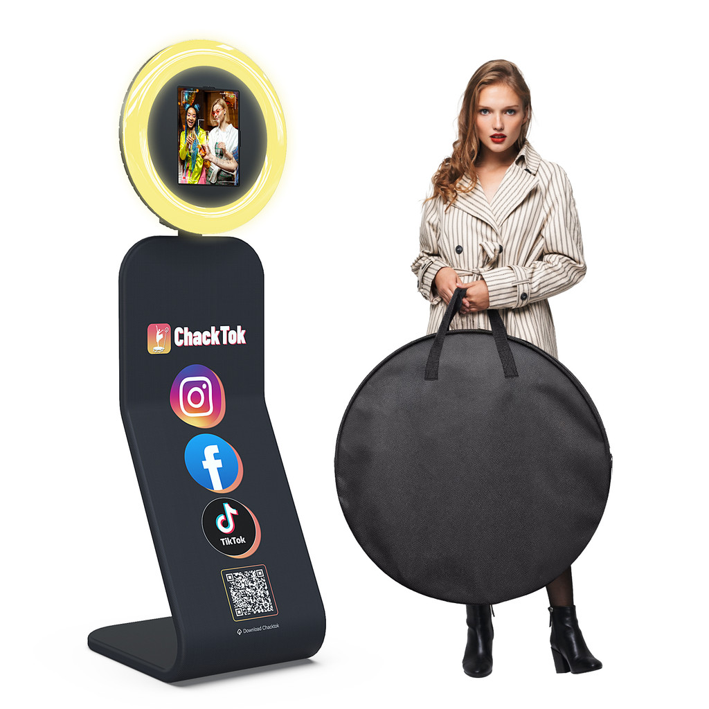 Jual iPad Photo Booth Selfie Machine Shell Adjustable Stand Photobooth ...