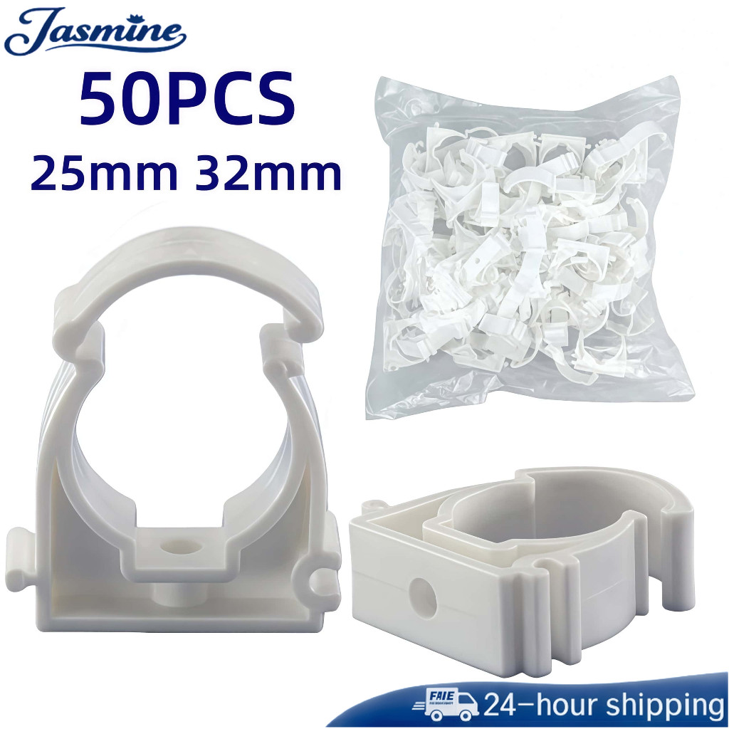 Jual 50PCS Klem Pipa Listrik 25mm PVC Conduit Clamp Tipe O Dengan ...