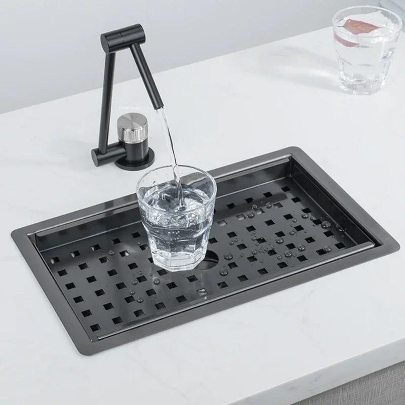 Jual Hidden Stainless Steel Kitchen Sinks Island Bar Invisible Nano ...