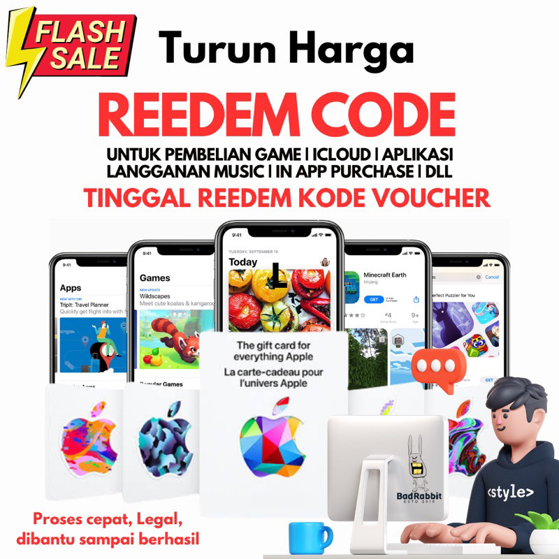 Jual Gift Card Reedem Code Apple Indonesia | Shopee Indonesia