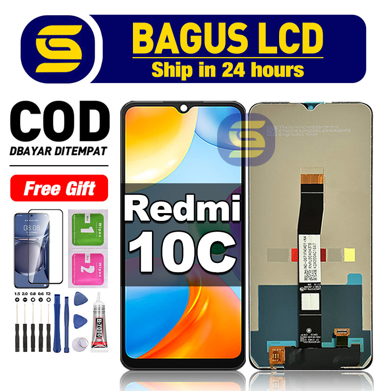 Jual LCD Redmi 10c Fullset hp layar Touchscreen untuk Glass Touch ...