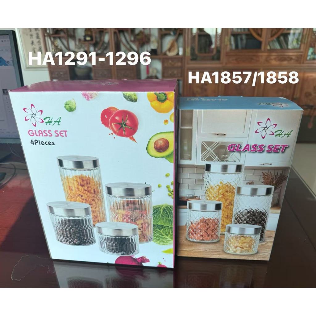 Jual HA Set Toples Kaca Bening Diamond Glass 4 Pcs – Toples dengan ...