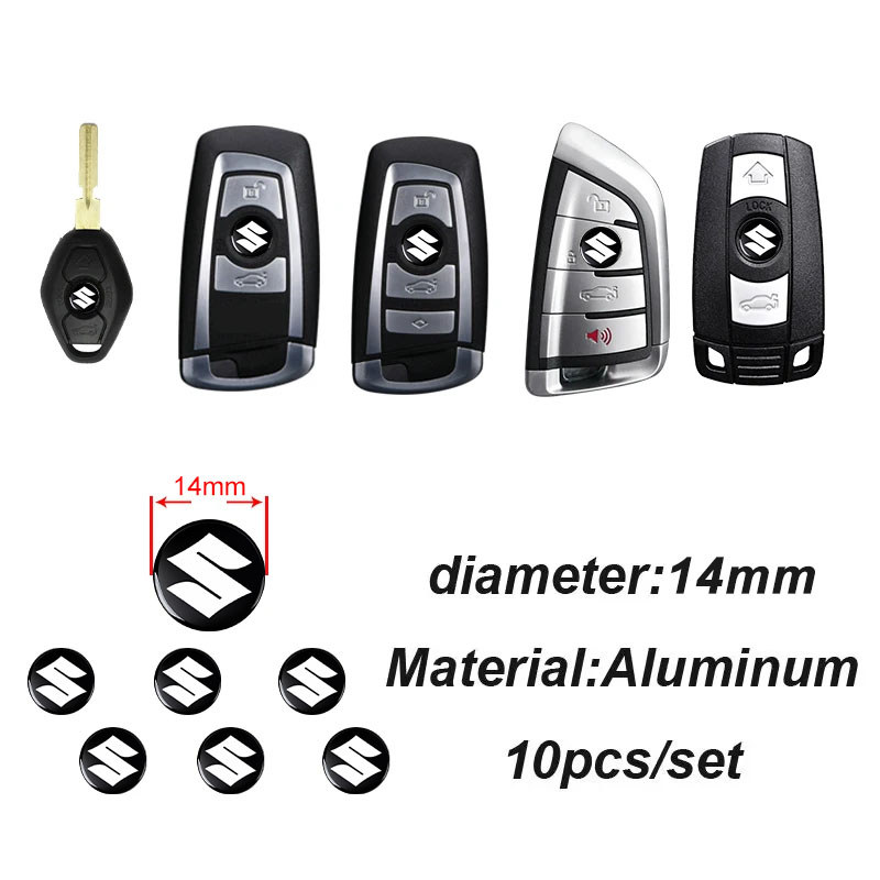 Jual Car Key Badge Emblem Replacement Car Key Sticker for Suzuki Swift ...