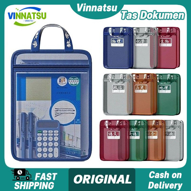 Jual Vinnatsu Tas Dokumen Transparan Tas Buku Portabel Jaring Tas ...