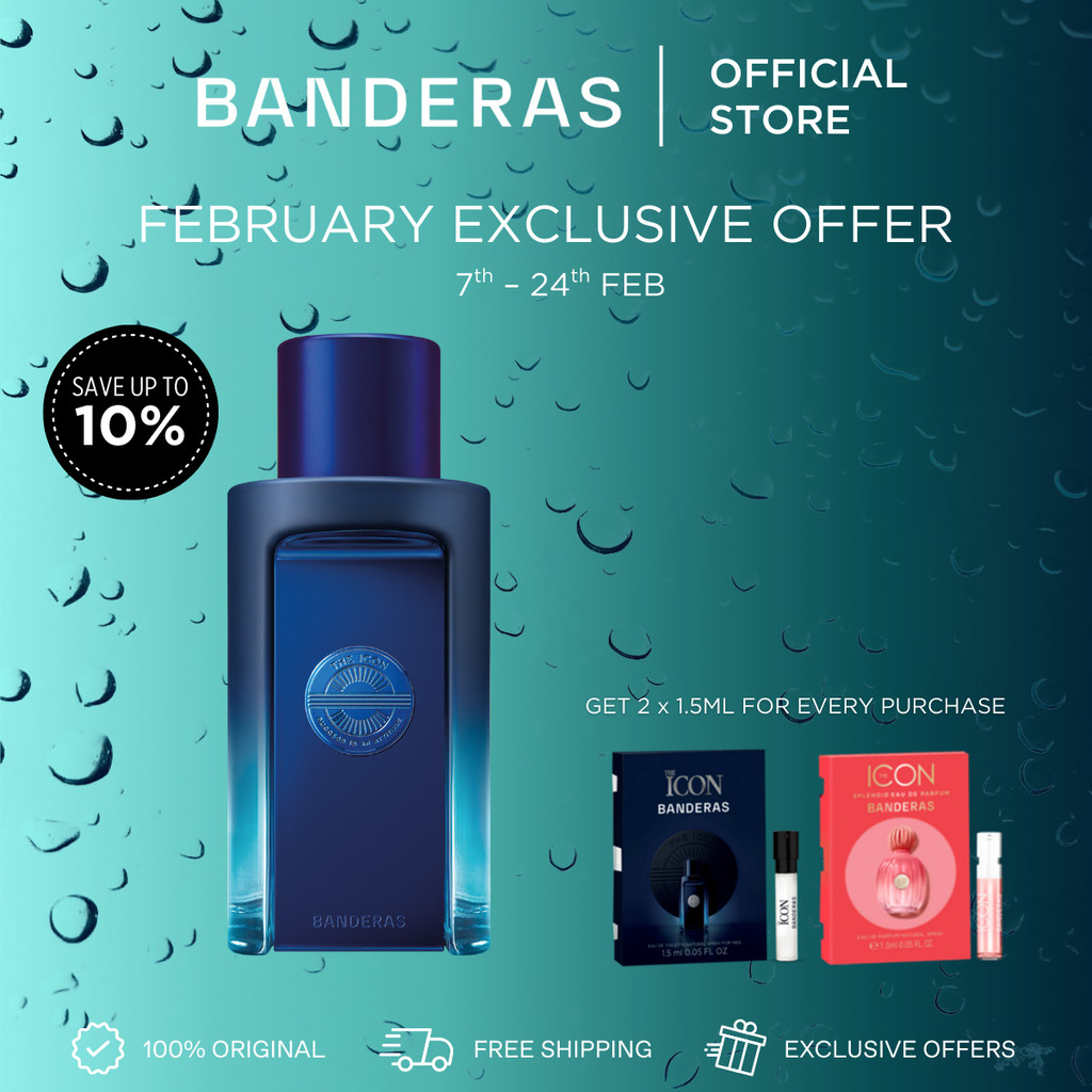 Jual Banderas Perfumes The Icon Supreme Man EDP Intense 100ml ...