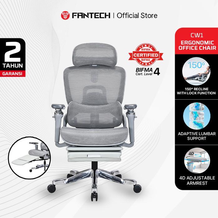 Jual FANTECH OFFICE CHAIR CW1 / CW-1 KURSI KANTOR ERGONOMIS KURSI KERJA ...