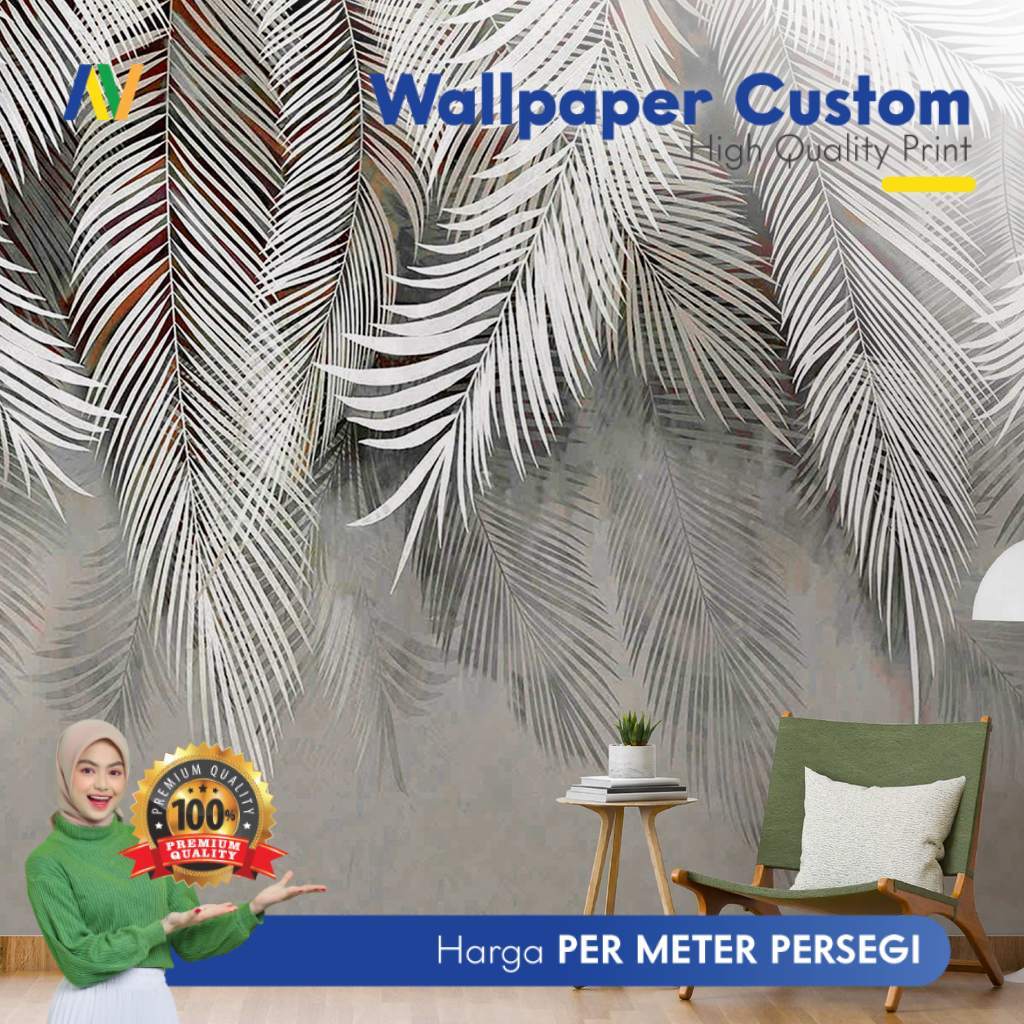 Jual Wallpaper Dinding Motif Tropical Hutan & Hewan | Custom Size ...