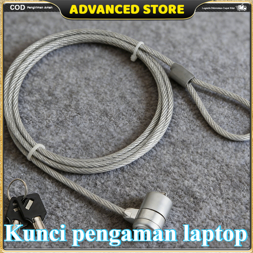 Jual Kunci Keamanan Laptop Metal Anti Pencurian - Gembok Rantai dengan ...