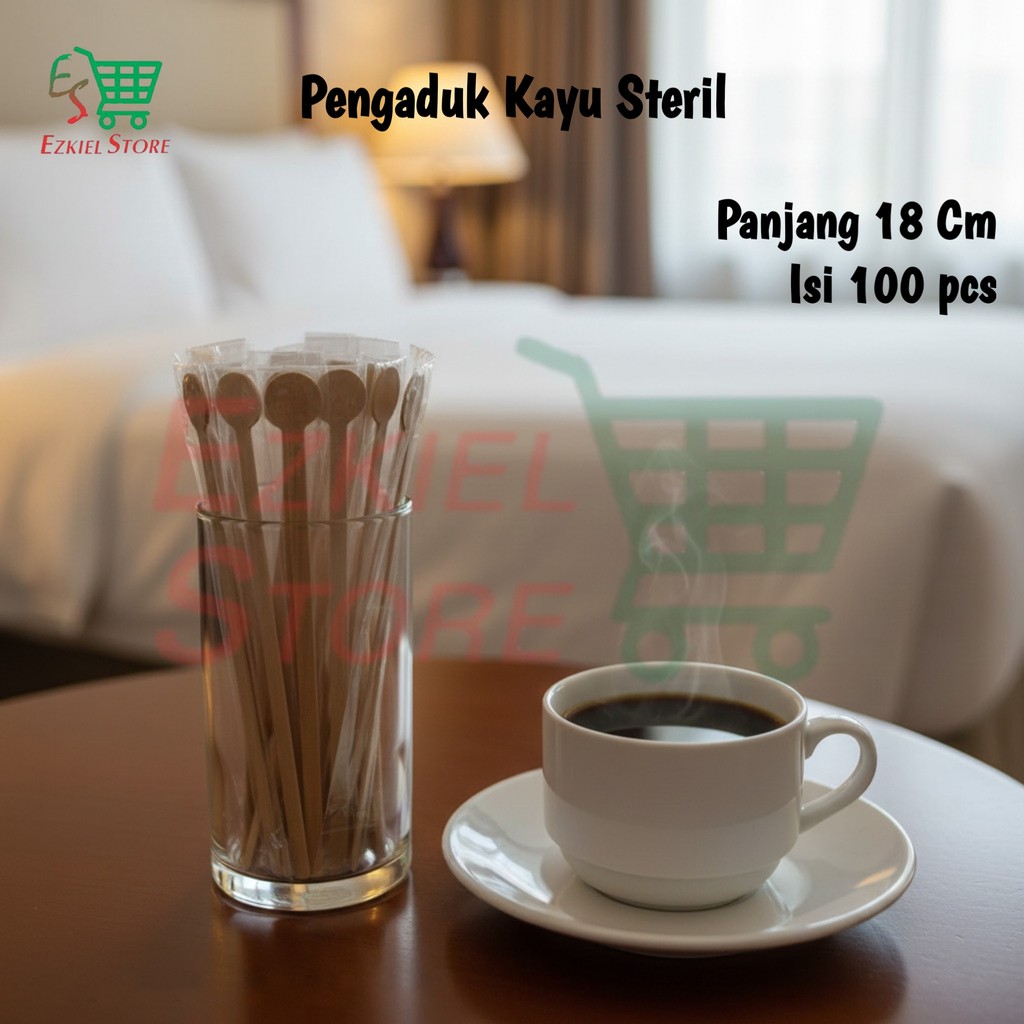 Jual Stick Kayu Pengaduk Kopi Steril 18 cm Birch Wood Coffee Stirrers ...