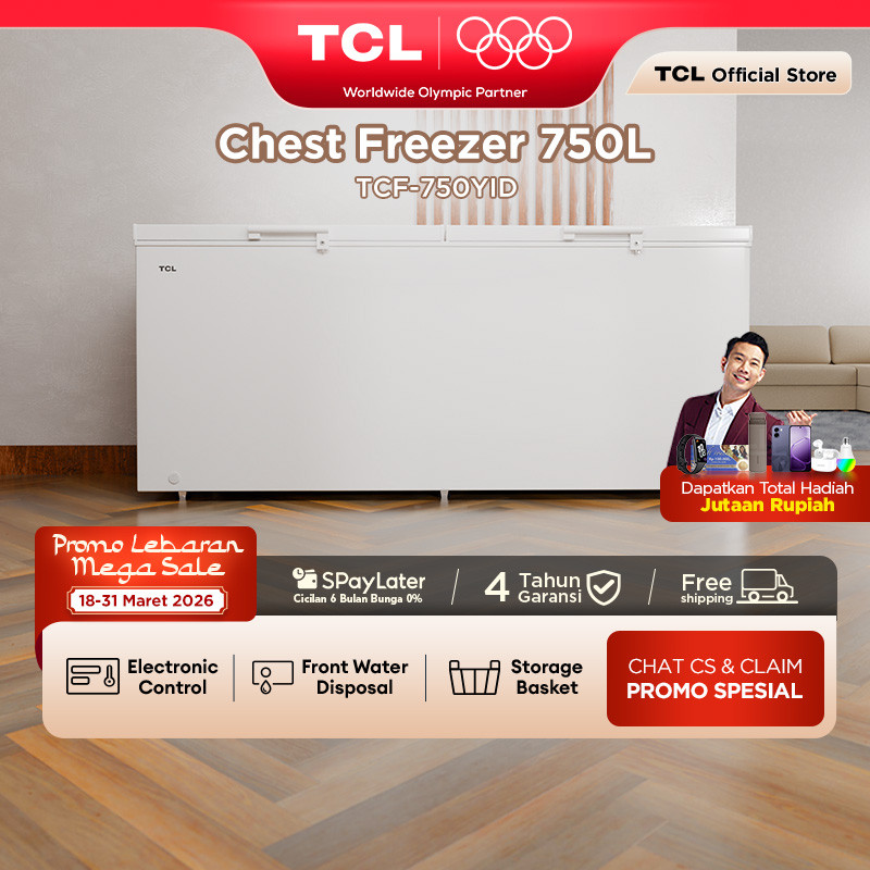 Jual TCL Chest Freezer Kapasitas 750 Liter Super Freezing - Storage ...