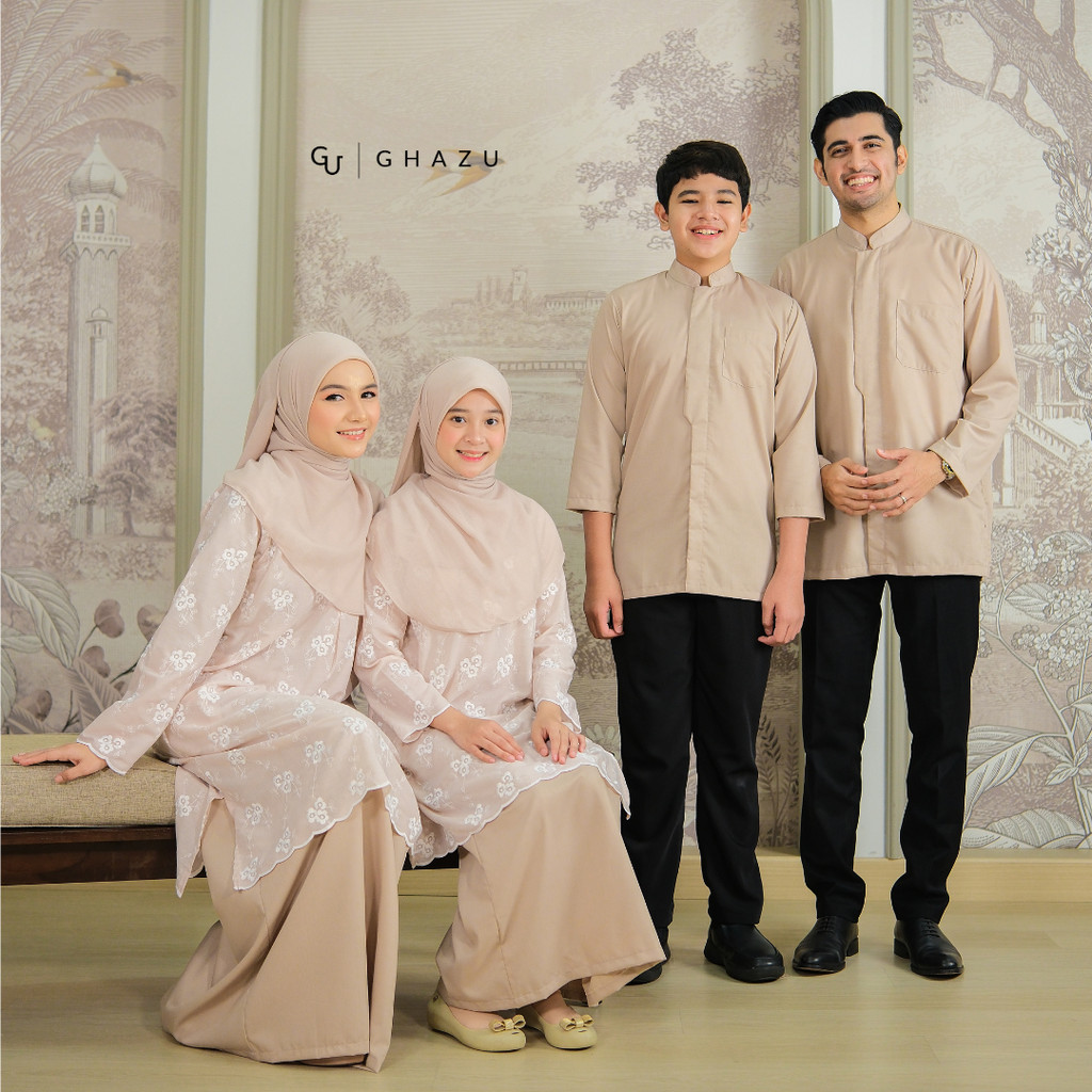 Jual Ghazu Zanaya Family Set Baju Keluarga Sarimbit Lebaran - Nude Milk ...