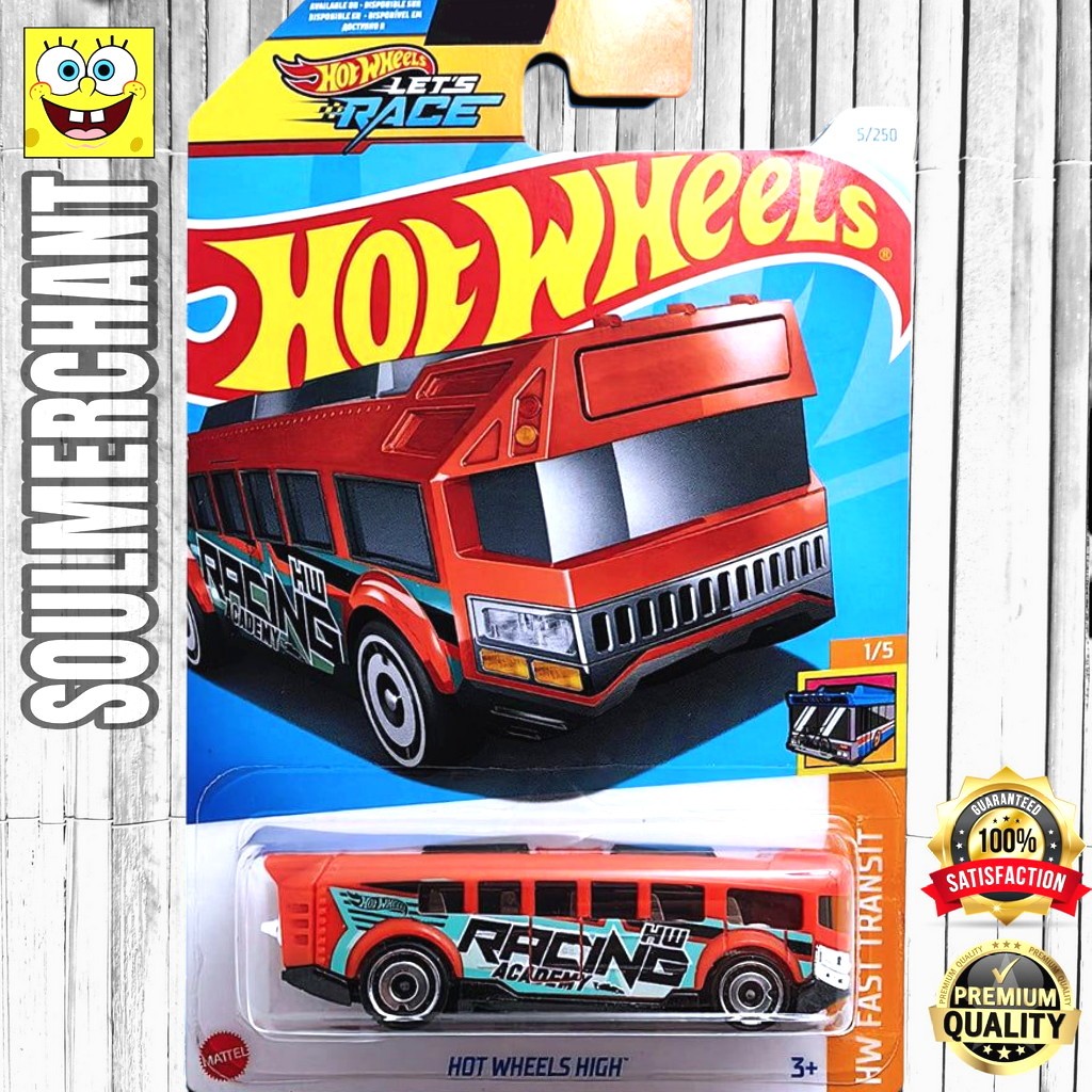 Jual Hot Wheels High Orange Diecast Mobil Bus Futuristik | Shopee Indonesia