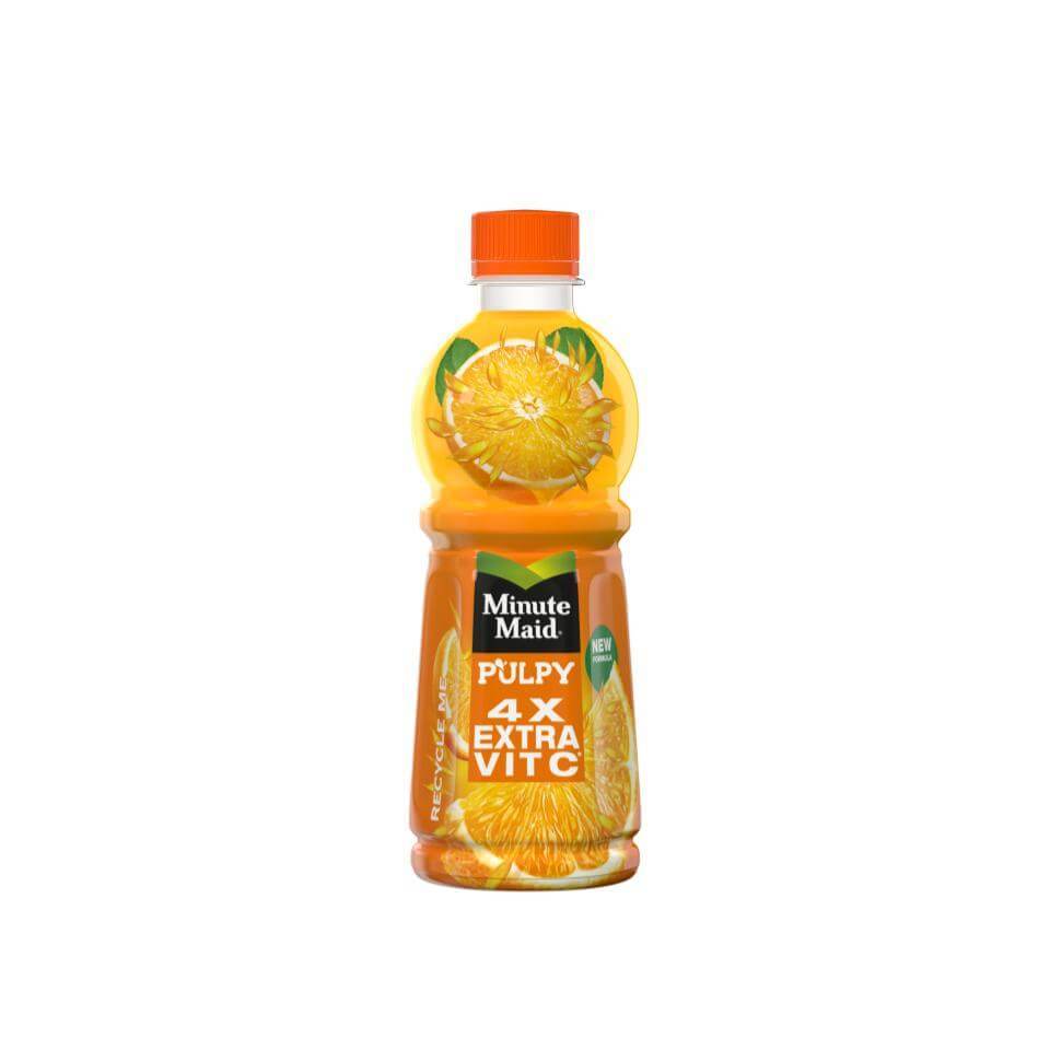 Jual Minute Maid Minuman Pulpy Orange Botol 300 ml | Shopee Indonesia