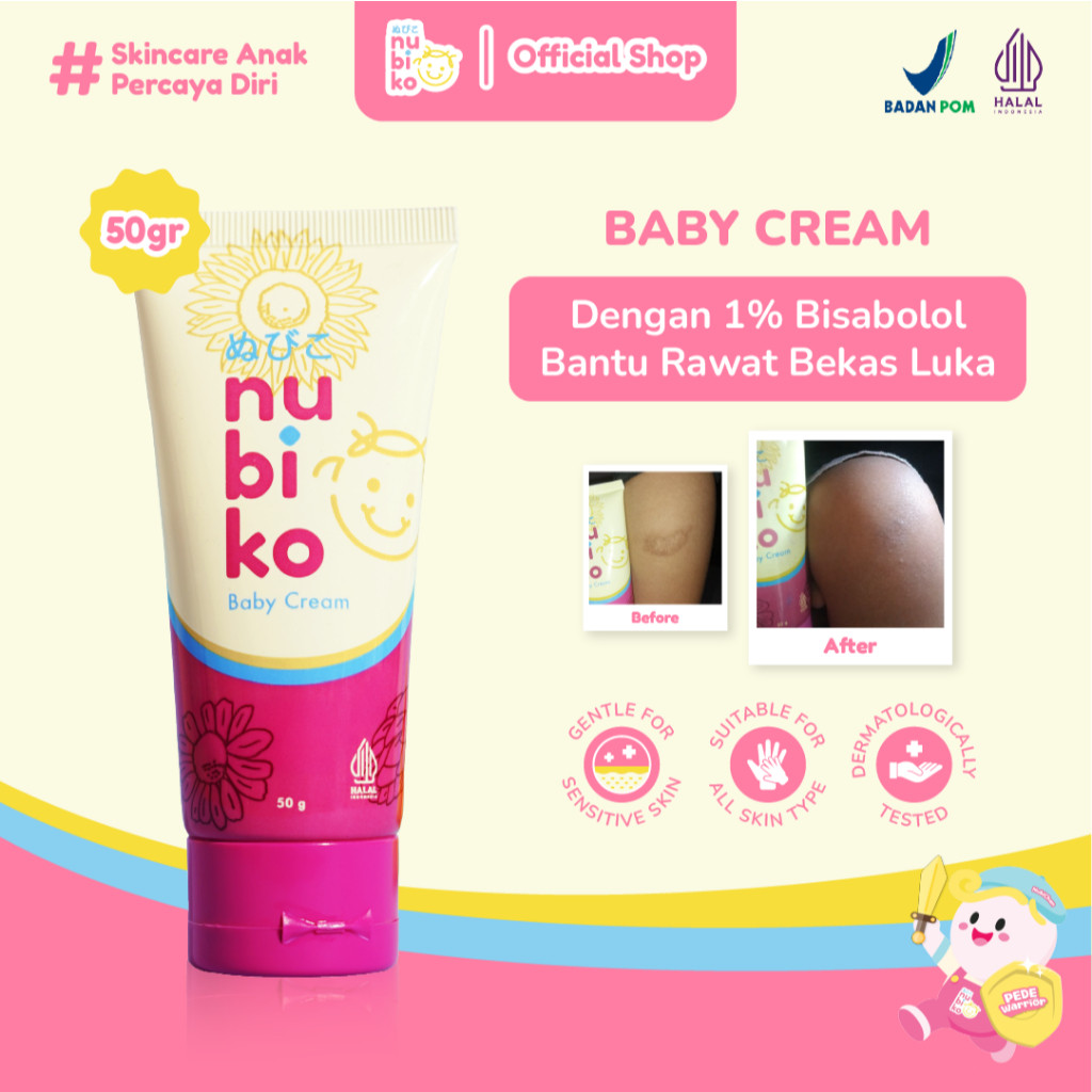 Jual Nubiko Baby Cream 50 gr dengan Bisabolol Sunflower Oil Aloevera ...