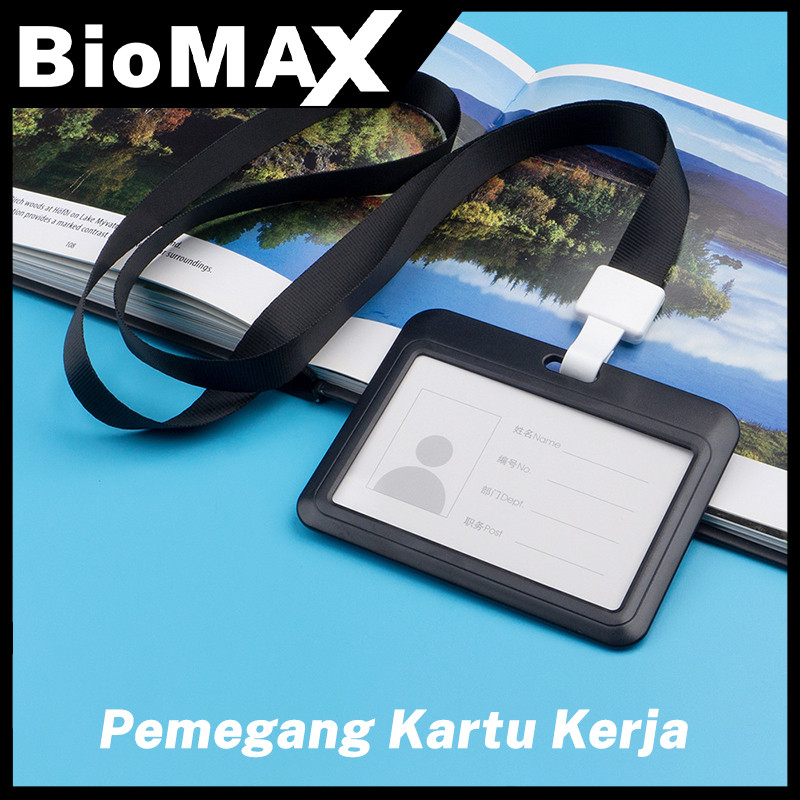 Jual ID Card Mika Plastik + Tali / Name Tag Holder Kartu Atau Panitiat ...