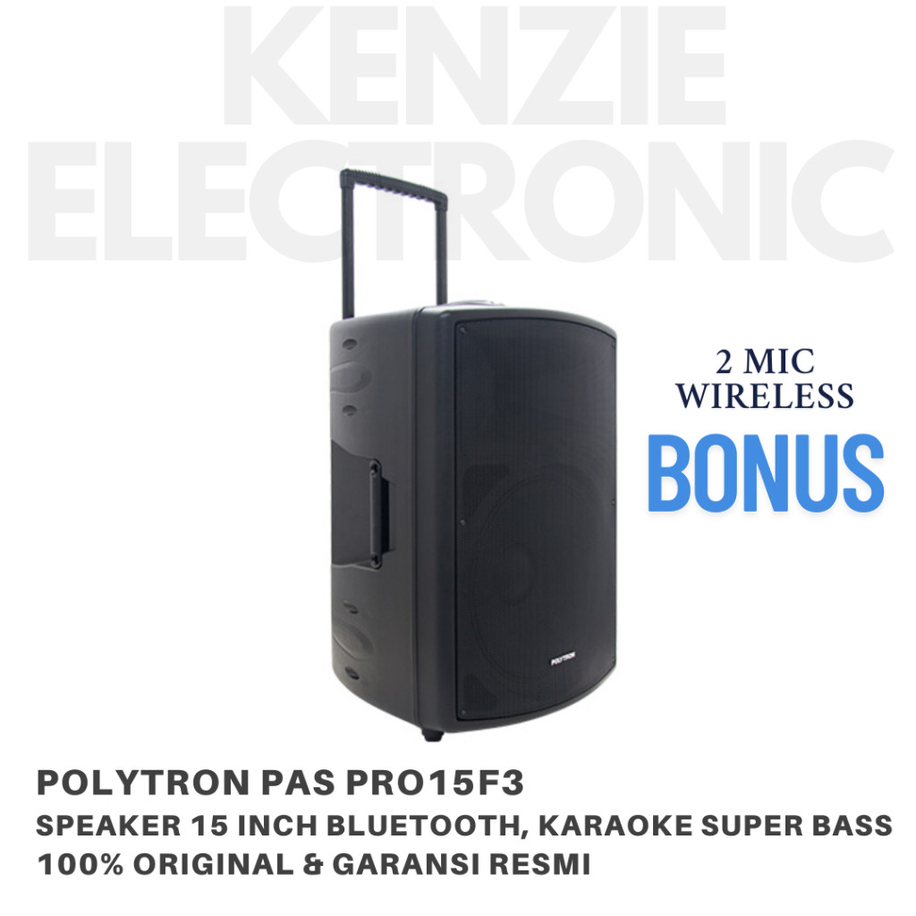 Jual POLYTRON PAS PRO15F3 Speaker 15 inch speaker bluetooth karaoke ...