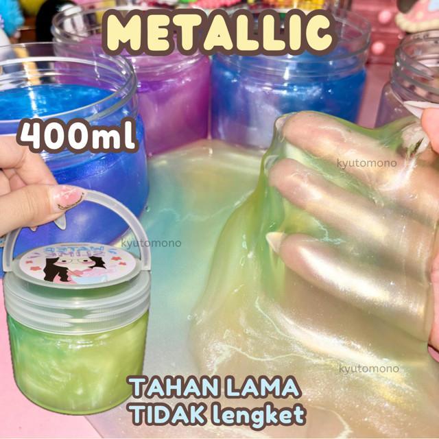 Jual KYUTOSLIME Metallic Water Slime 400ml Barrel o Slime KYUTOMONO ...