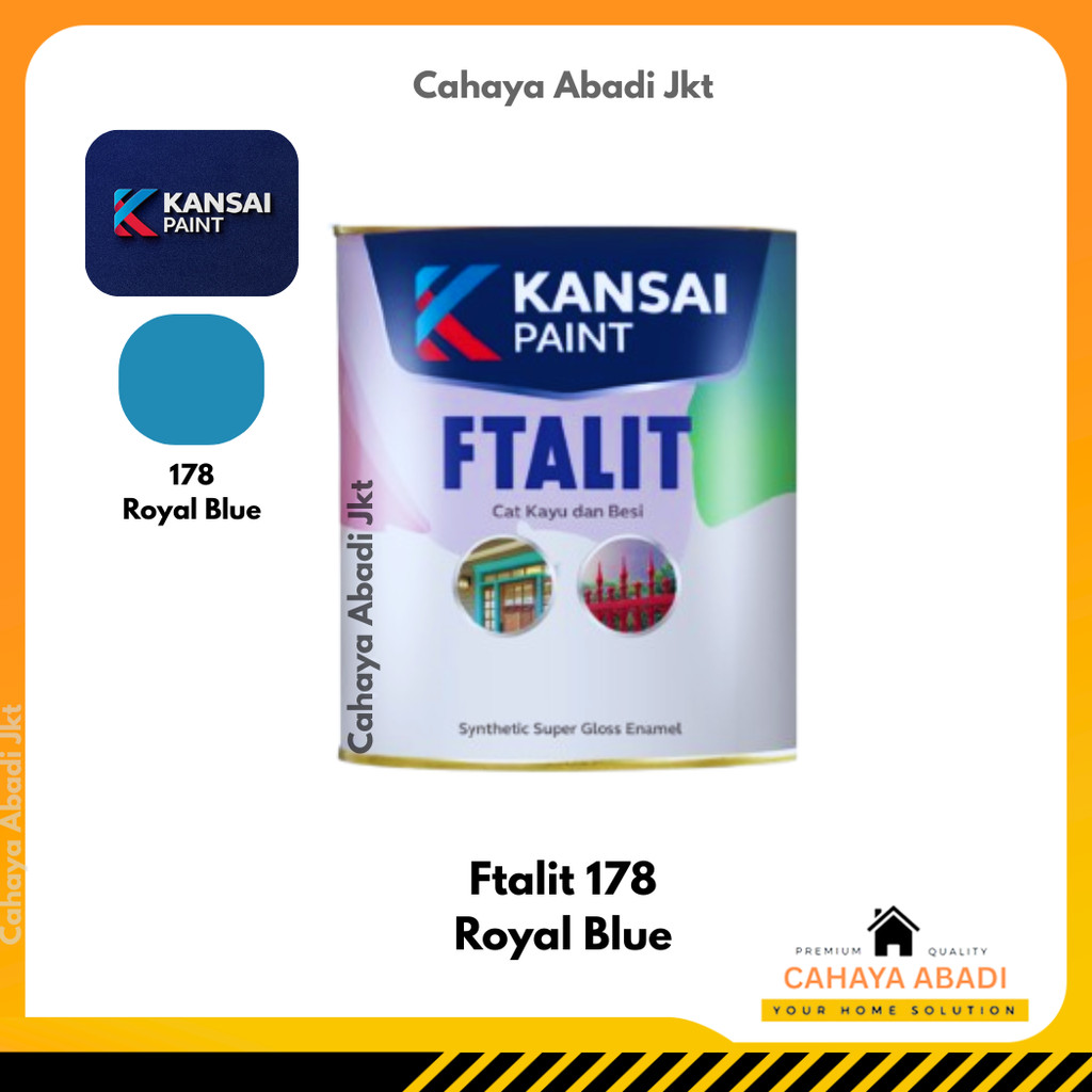 Jual CAT MINYAK KAYU BESI FTALIT 178 ROYAL BLUE 1KG | Shopee Indonesia