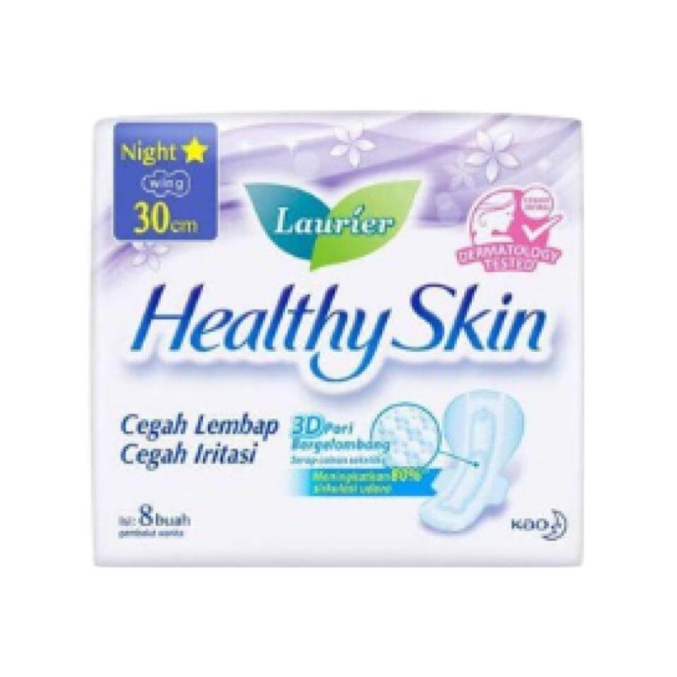 Jual Laurier Pembalut Healthy Skin Night 30 cm 8 pcs | Shopee Indonesia