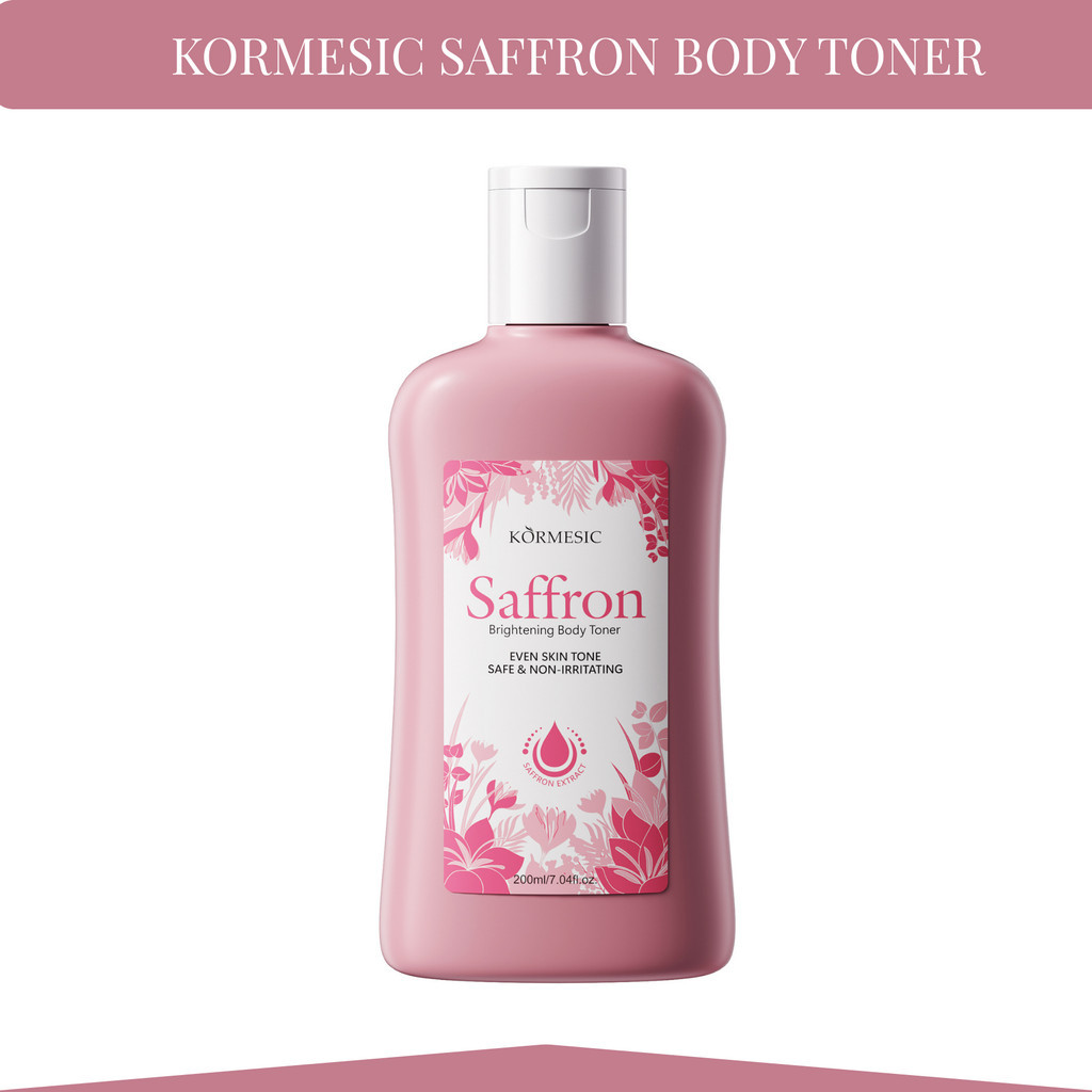 Jual Kormesic Saffron Brightening Body Toner 200ml/Toner Badan | Shopee ...