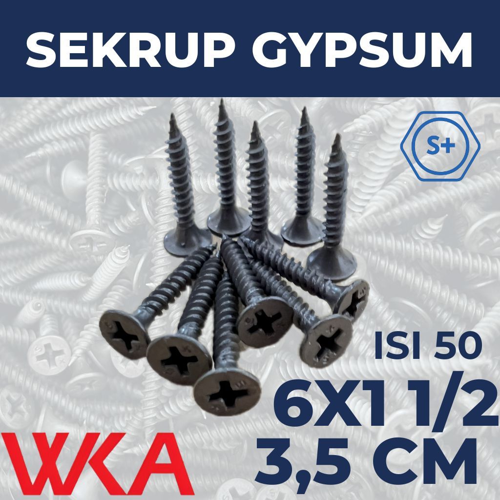 Jual Sekrup Gypsum 6x1 1/2 (isi 50 pcs)- Skrup Galvalume / Sekrup ...