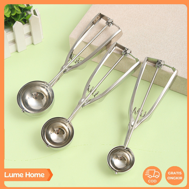 Jual Ice Cream Scoop KECIL / BESAR / Sekop Sendok Es Krim Stainless ...