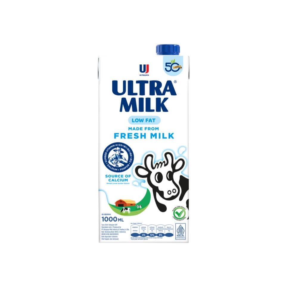 Jual Ultra Milk Susu UHT Low-Fat 1000 ml | Shopee Indonesia