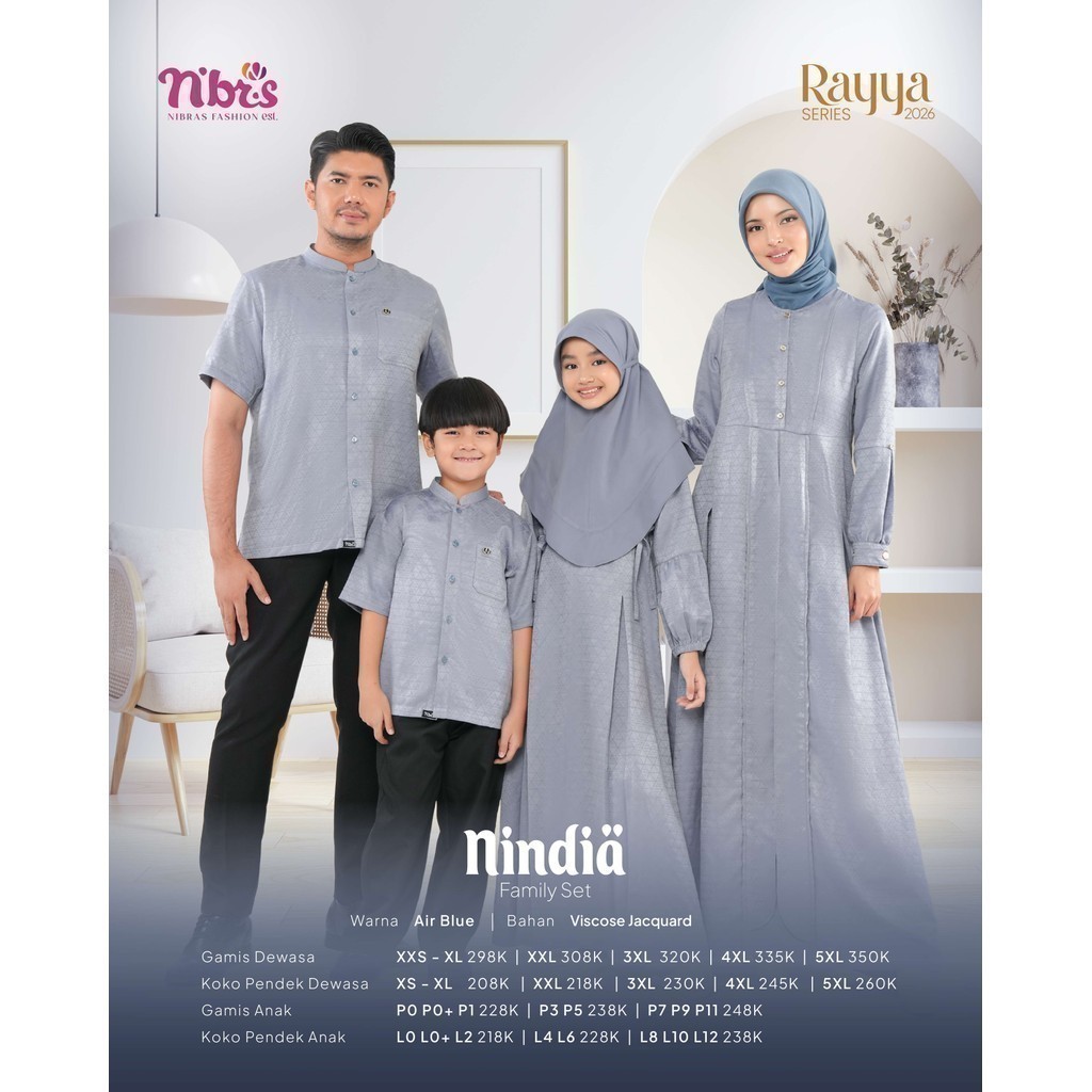 Jual NIBRAS TERBARU RAYYA SERIES 2026 - NINDIA AIR BLUE (NIBRAS ...