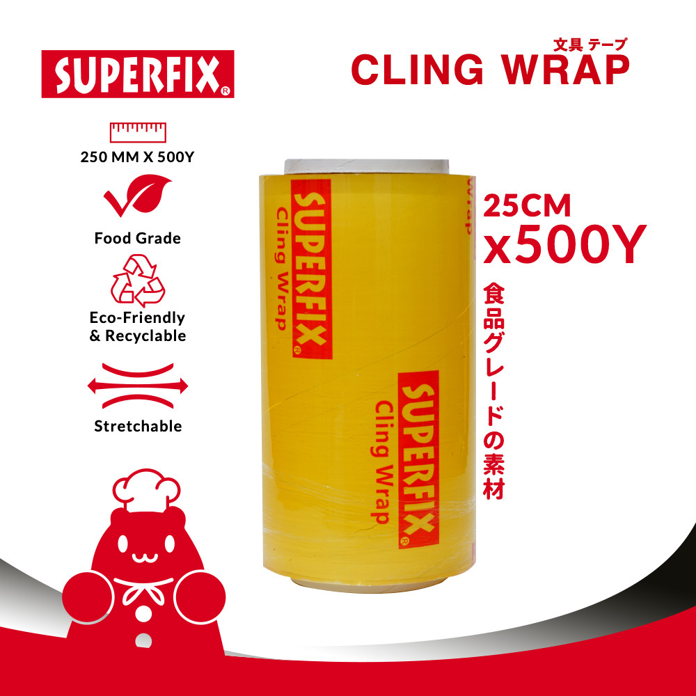 Jual Superfix Cling Wrap Food Grade 25cm x 500Y Plastik Wrapping ...