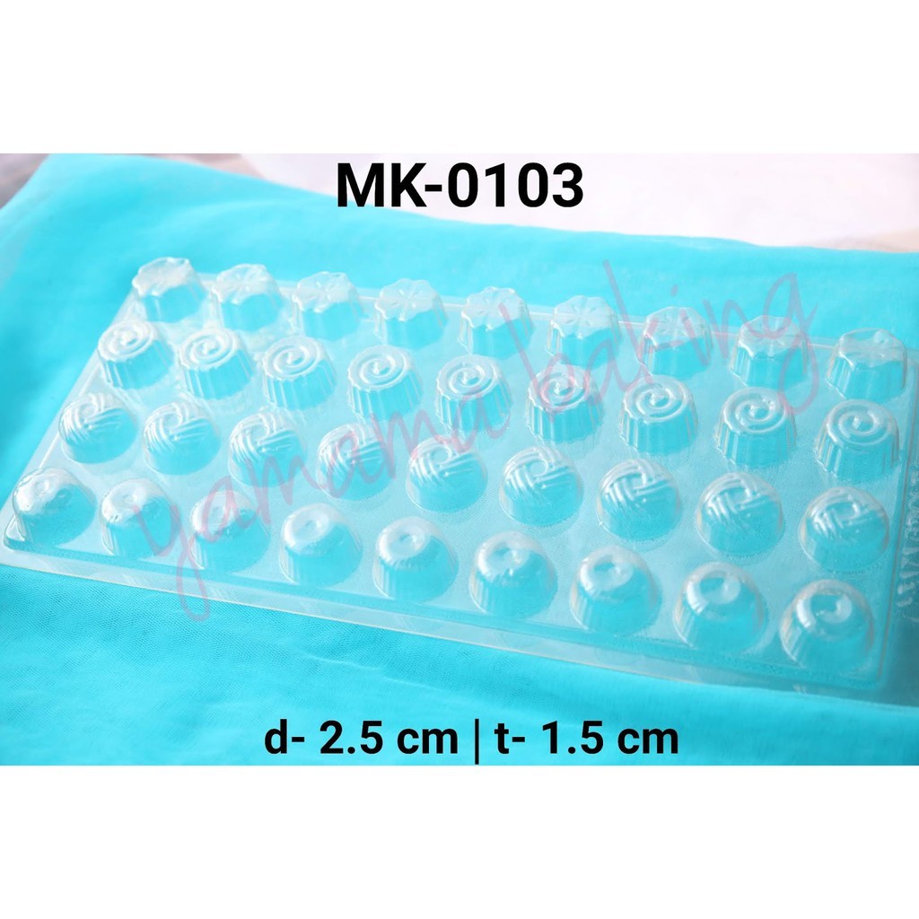 Jual MK103 - Cetakan mika coklat truffle box isi chocolate ghirardeli ...