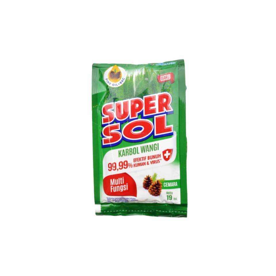 Jual Supersol Pembersih Lantai Pinus Sachet 19 ml | Shopee Indonesia