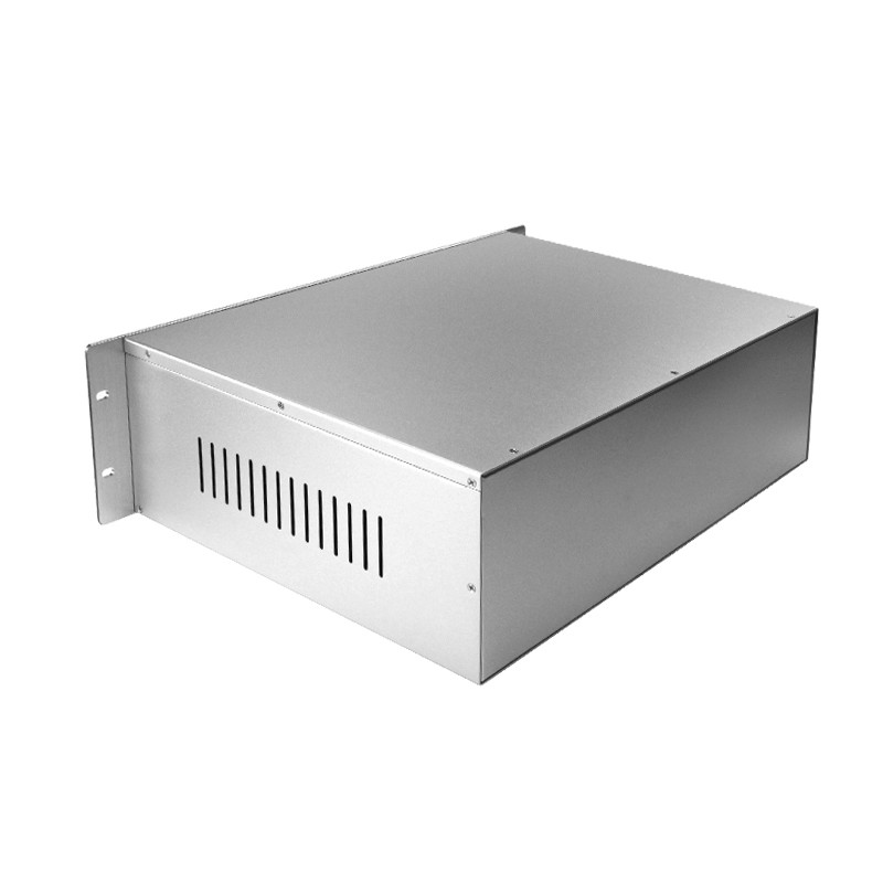 Jual Sandblast Anozed Aluminum Alloy Cabinet Enclosure 19inch 1U 2U 3U ...