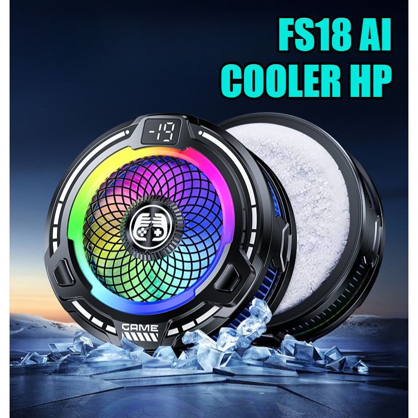 Jual Fan Cooler HP FS18 AI RGB Pendingin HP untuk Game Cooler HP For ...