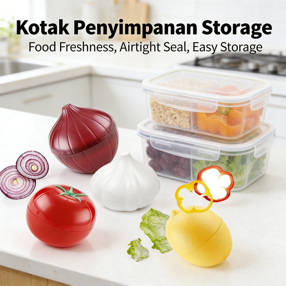 Jual Kulkas Kotak Bawang Buah Alpukat Lemon Tomat Penyimpanan Sayuran ...