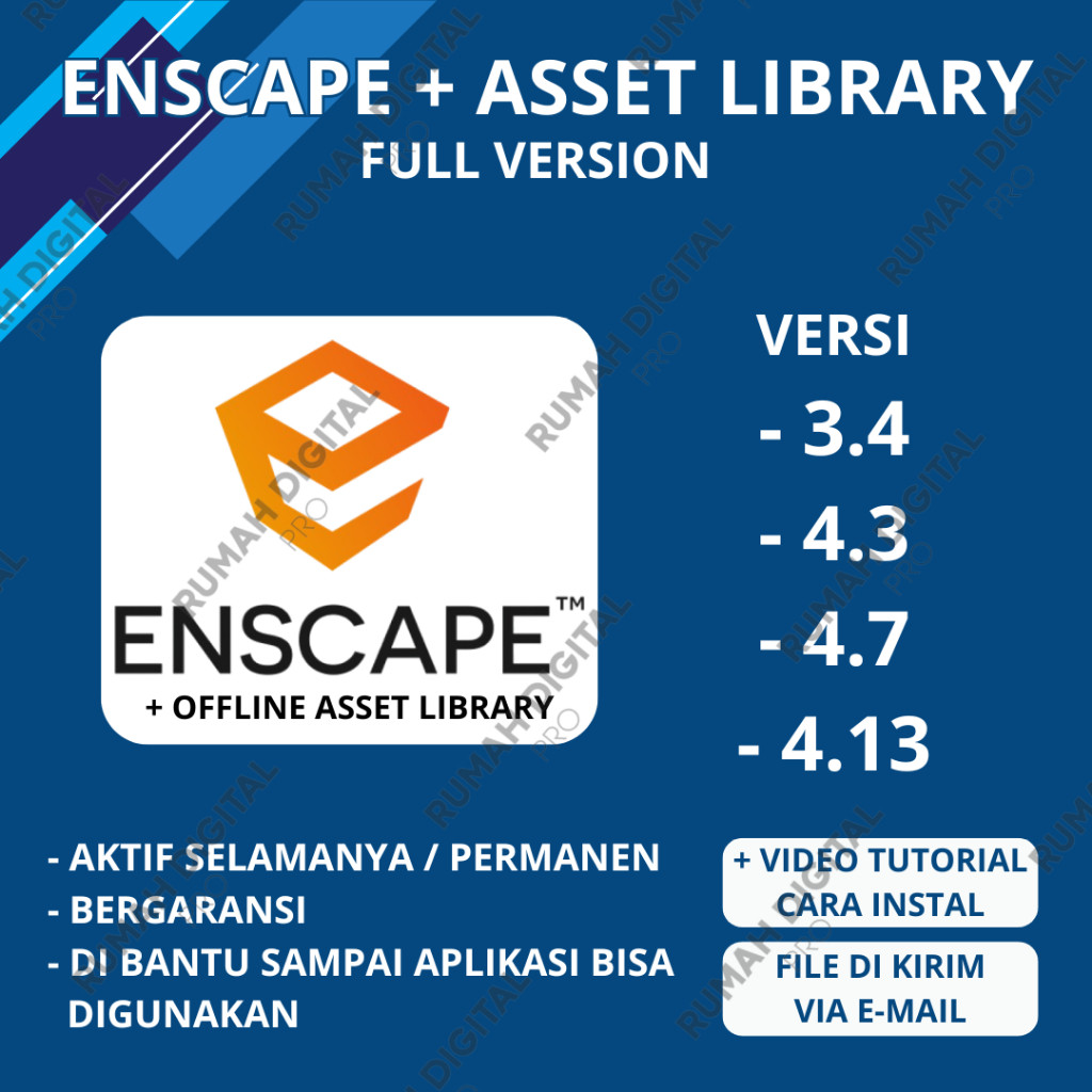 Jual Enscape 3D Full Version Lifetime License + Offline Asset Library ...