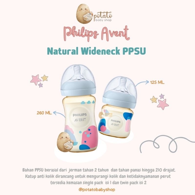 Jual Philips Avent Natural Wide Neck PPSU Bottle - Botol Susu PPSU ...