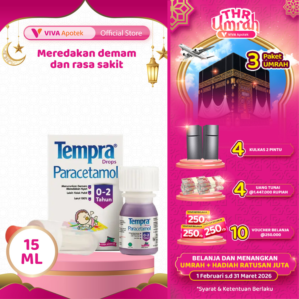 Jual Tempra Drops Anggur untuk Menurunkan Demam Anak 0-2 Tahun (15 ml ...