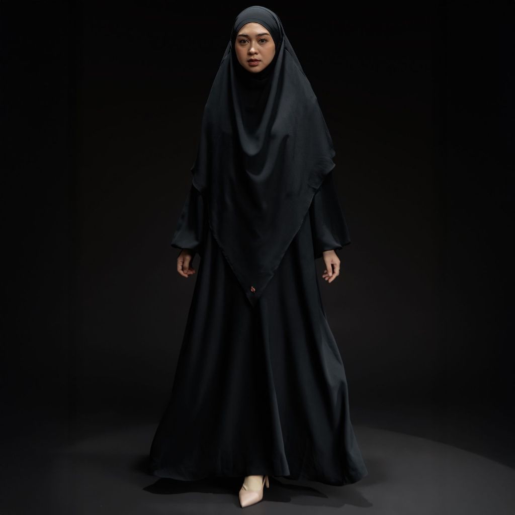 Jual Lozy Hijab - Fatima Abaya Set (Abaya Gamis Set French Khimar Haji ...