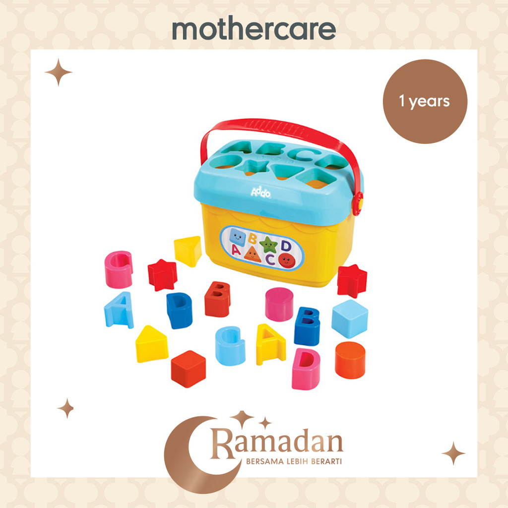 Jual Addo Little Lot My First Shape Sorting Bucket - Mainan Edukasi ...