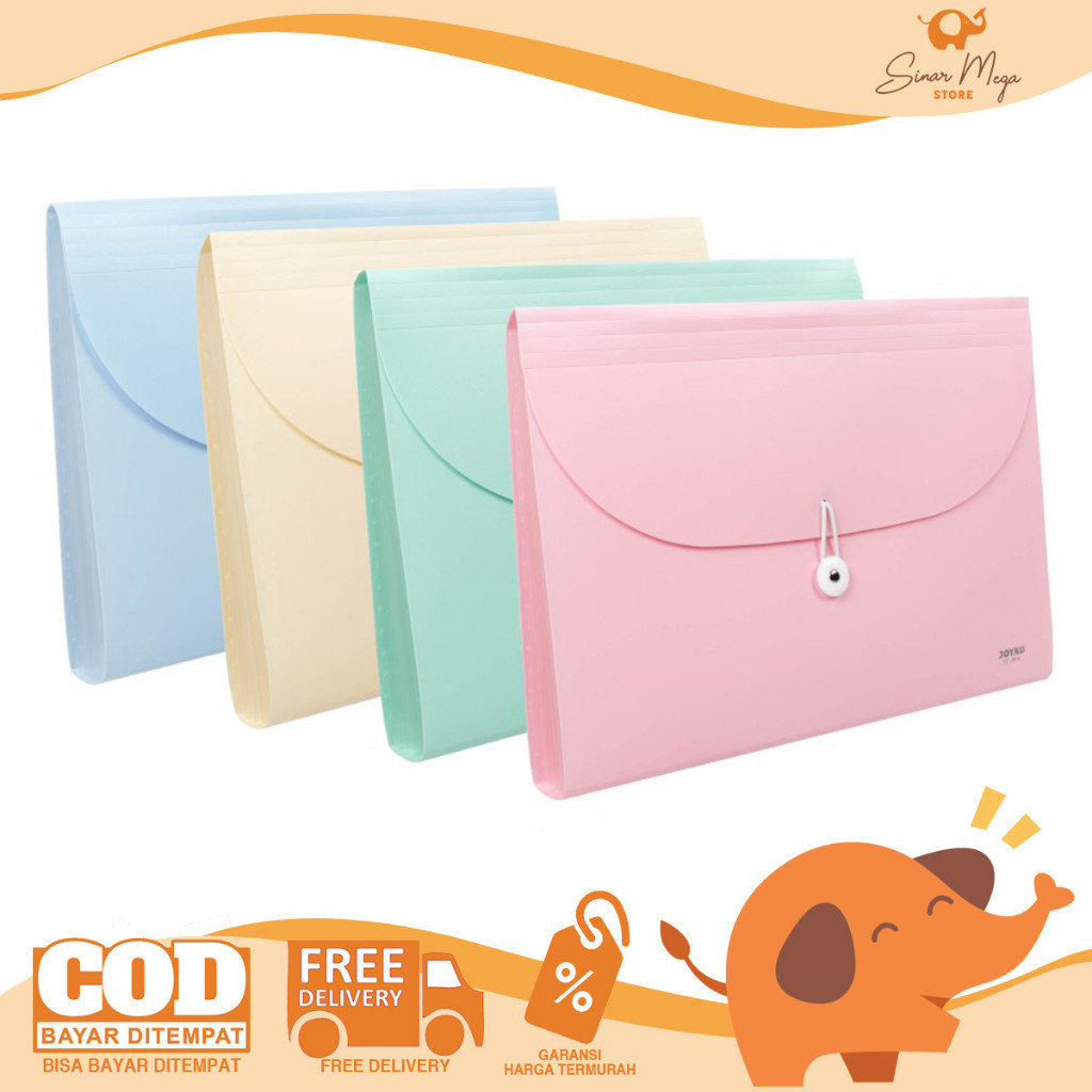 Jual Joyko Expanding File EF-8F4 Map Expanding Warna Pastel Map Ukuran ...