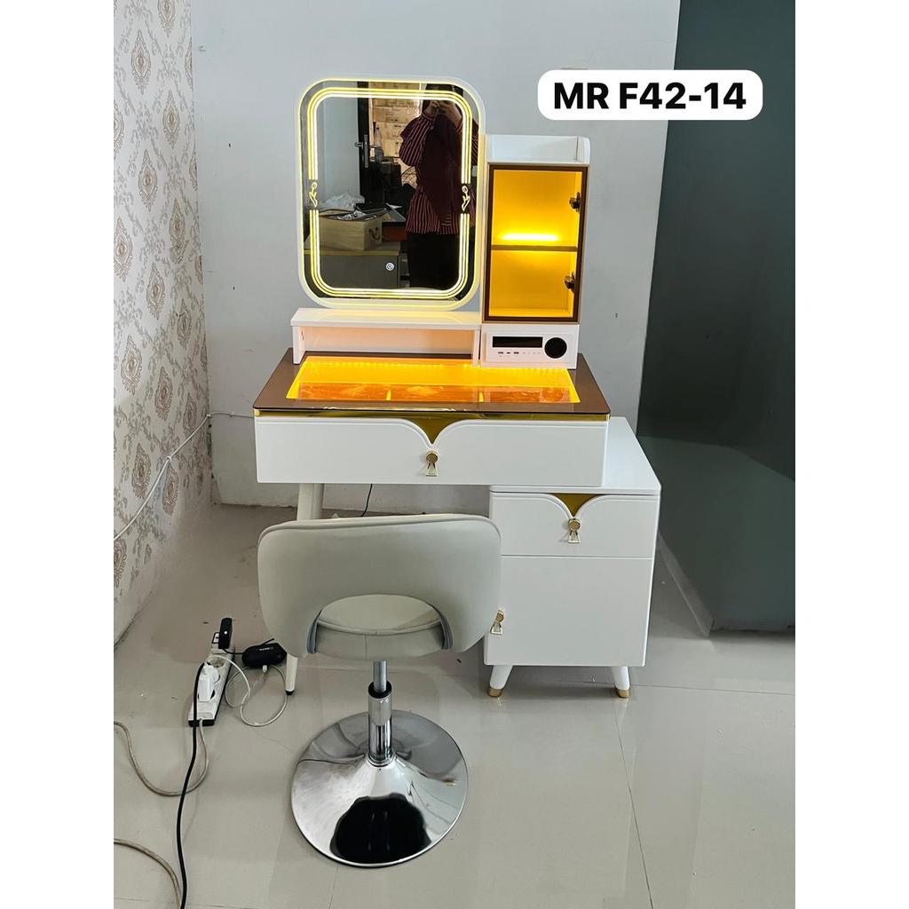 Jual Karsindo Meja Rias Premium Speaker Meja Rias LED 3 Warna ...