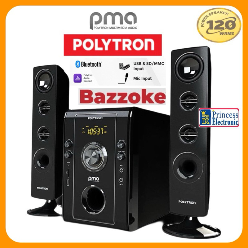 Jual Speaker Polytron PMA 9526 model Tower Bluetooth karaoke | Shopee ...
